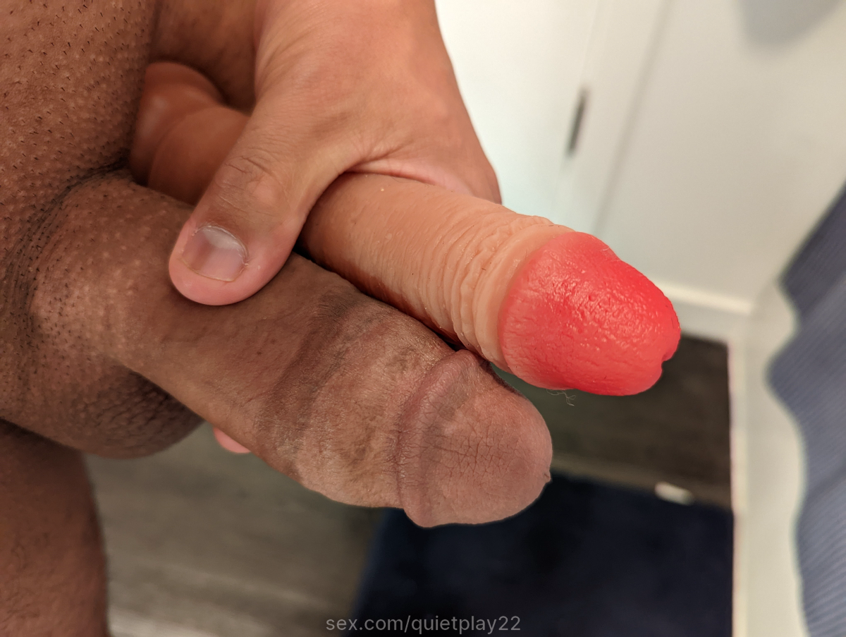 Quietplay22 Hmmthe Possibilities Wanna See More Toys Selfshot Masturbating Dildo