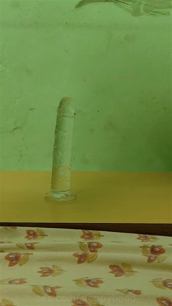 Sloppy Head Enjoying Anal Dildo By Fucking My Gaped Ass 🍩🍌 Anal Dildo Skinny Assplay
