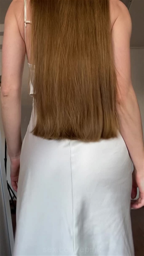 Erin Pink My New Dress☺️🤍 Ass Panties Thong Fetish Bubble Butt