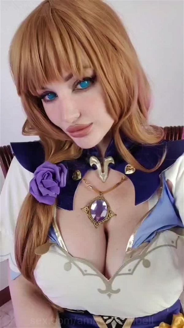 Amber Hallibell My Cosplay Of Lisa From Genshin😈 Subscribe To See More Honey Cosplay Girl