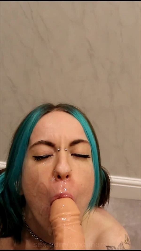Nyx Cum Makes Me Hotter Blowjob Facial Goth Cum