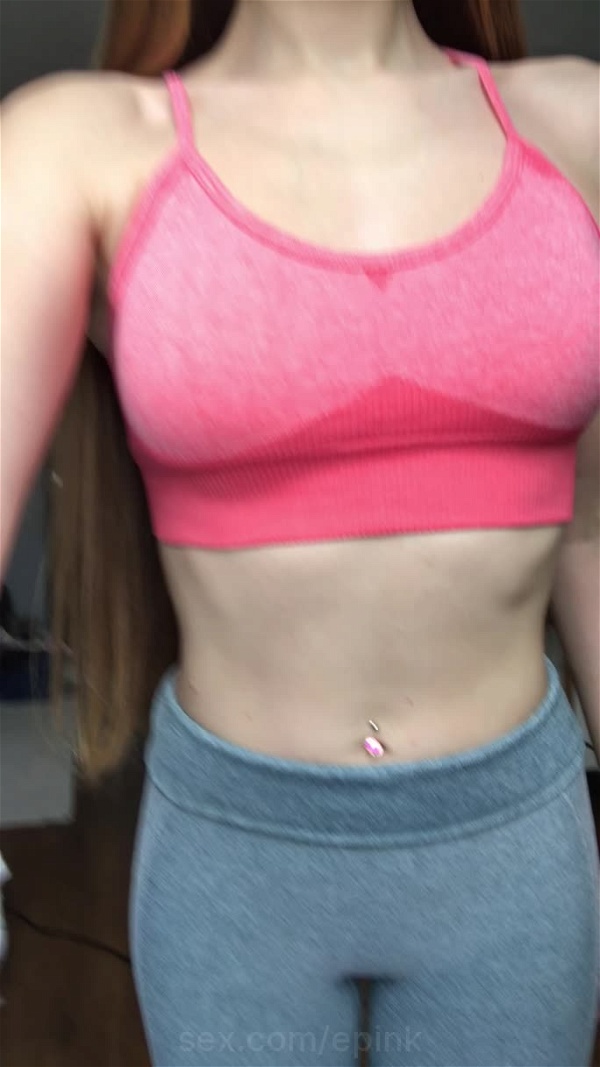 Erin Pink Do You Wanna See Them😈🥵 Tits Boobies Sport Top Hot Sex Naked